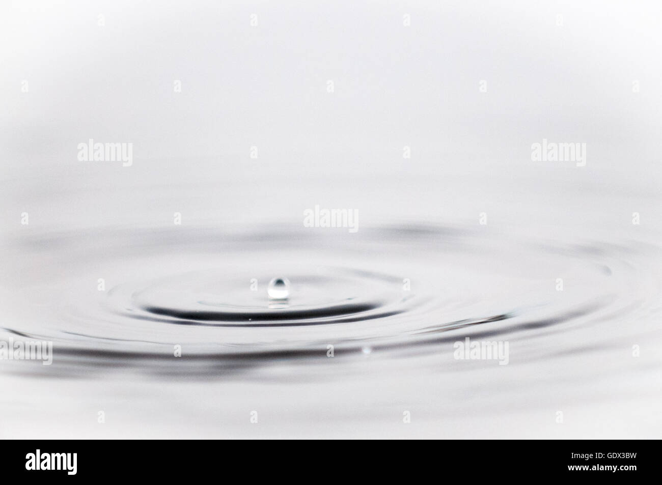 Abstract Water Motion From Water Droplet Falling Into Pond Stock Photo ...