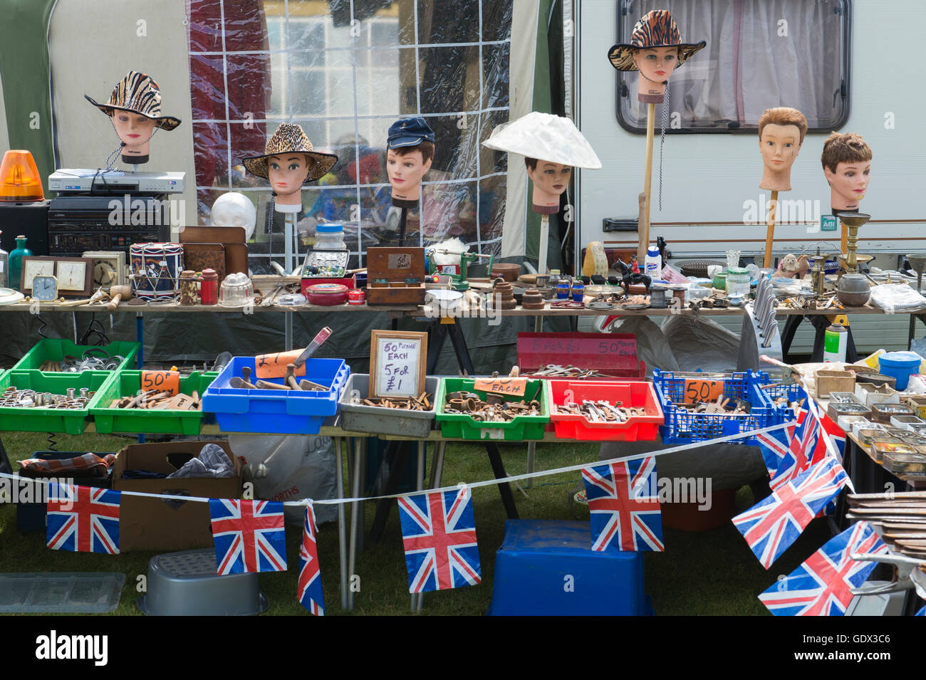 Antique vintage retro stall at the Thames Traditional Boat Festival ...