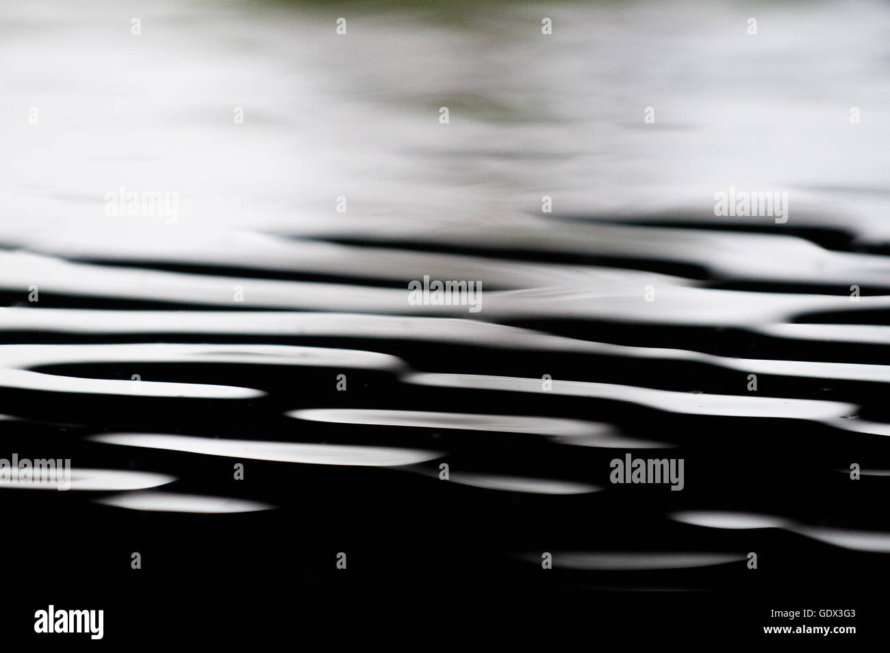Abstract Water Motion From Water Droplet Falling Into Pond Stock Photo ...