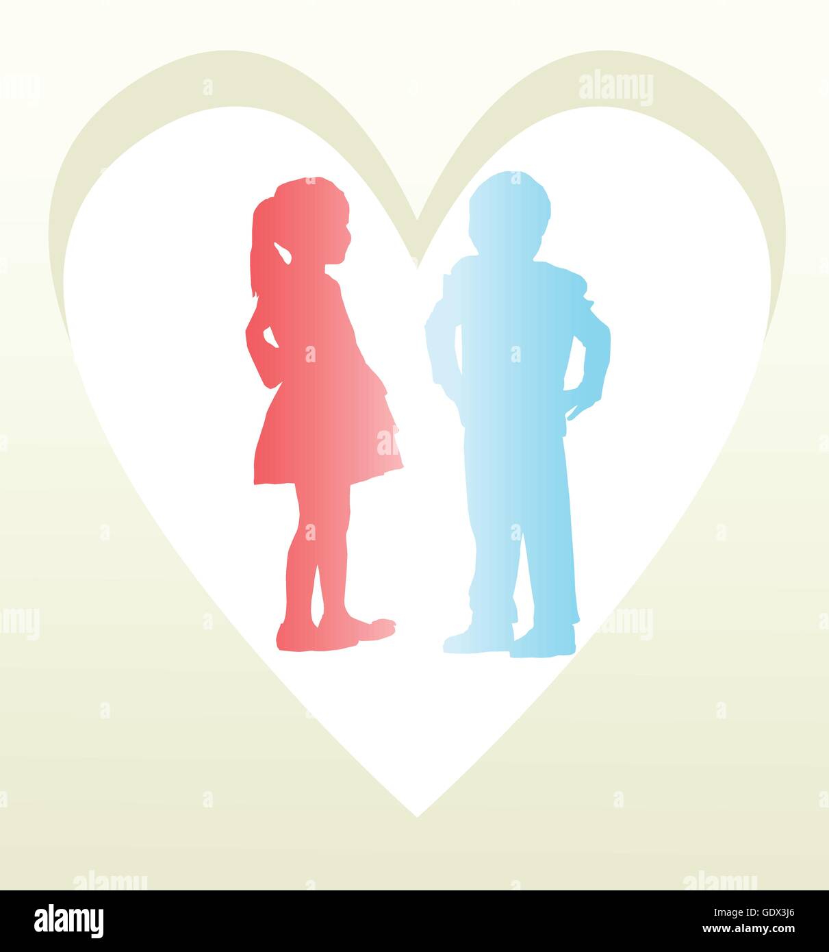 Kids love vector background concept card for poster Stock Vector Image ...