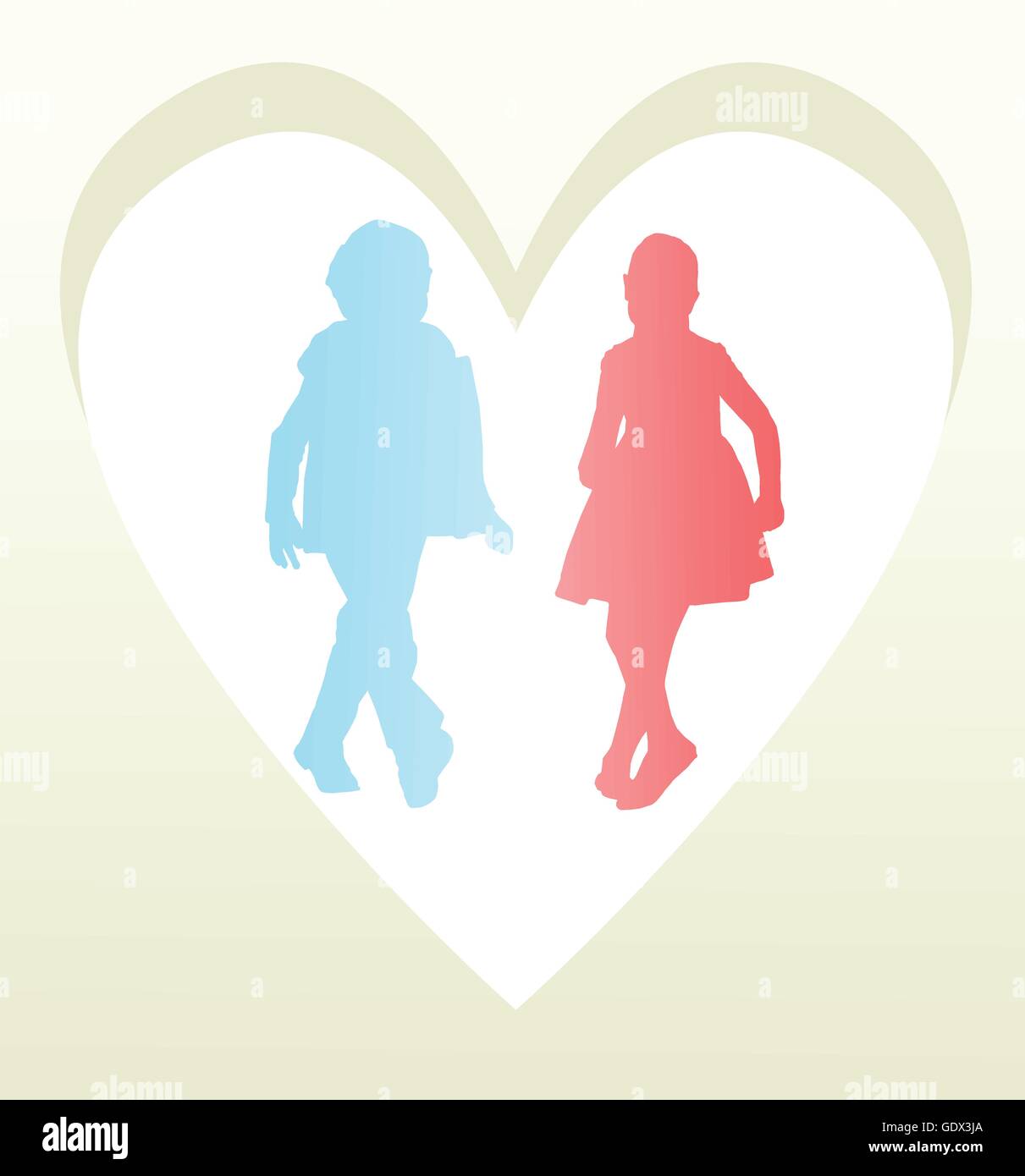 Kids love vector background concept card for poster Stock Vector Image ...