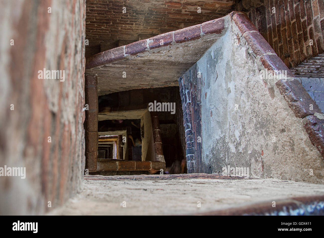 Detail of the old tower interior Stock Photo - Alamy