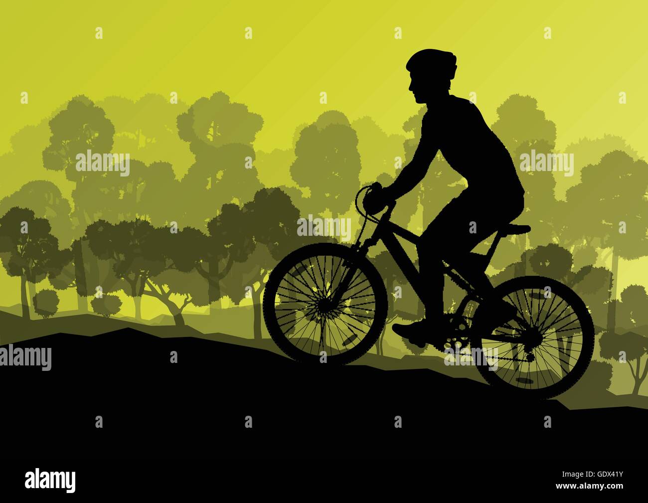 Riders in action Stock Vector Images - Alamy