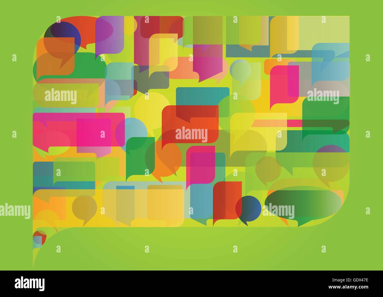 Colorful speech bubble illustration concept background vector Stock ...