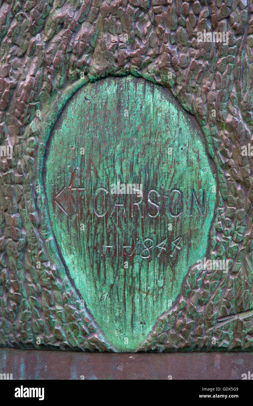 Kit Carson monument on Carson Pass, Carson Pass National Scenic Byway ...