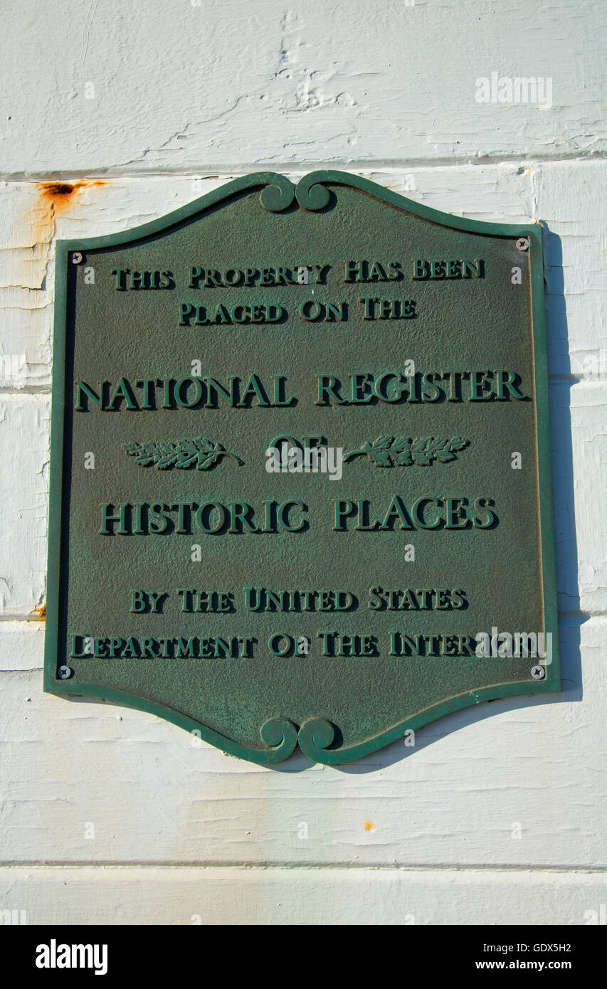 National Register of Historic Places plaque, Battery Point Lighthouse ...