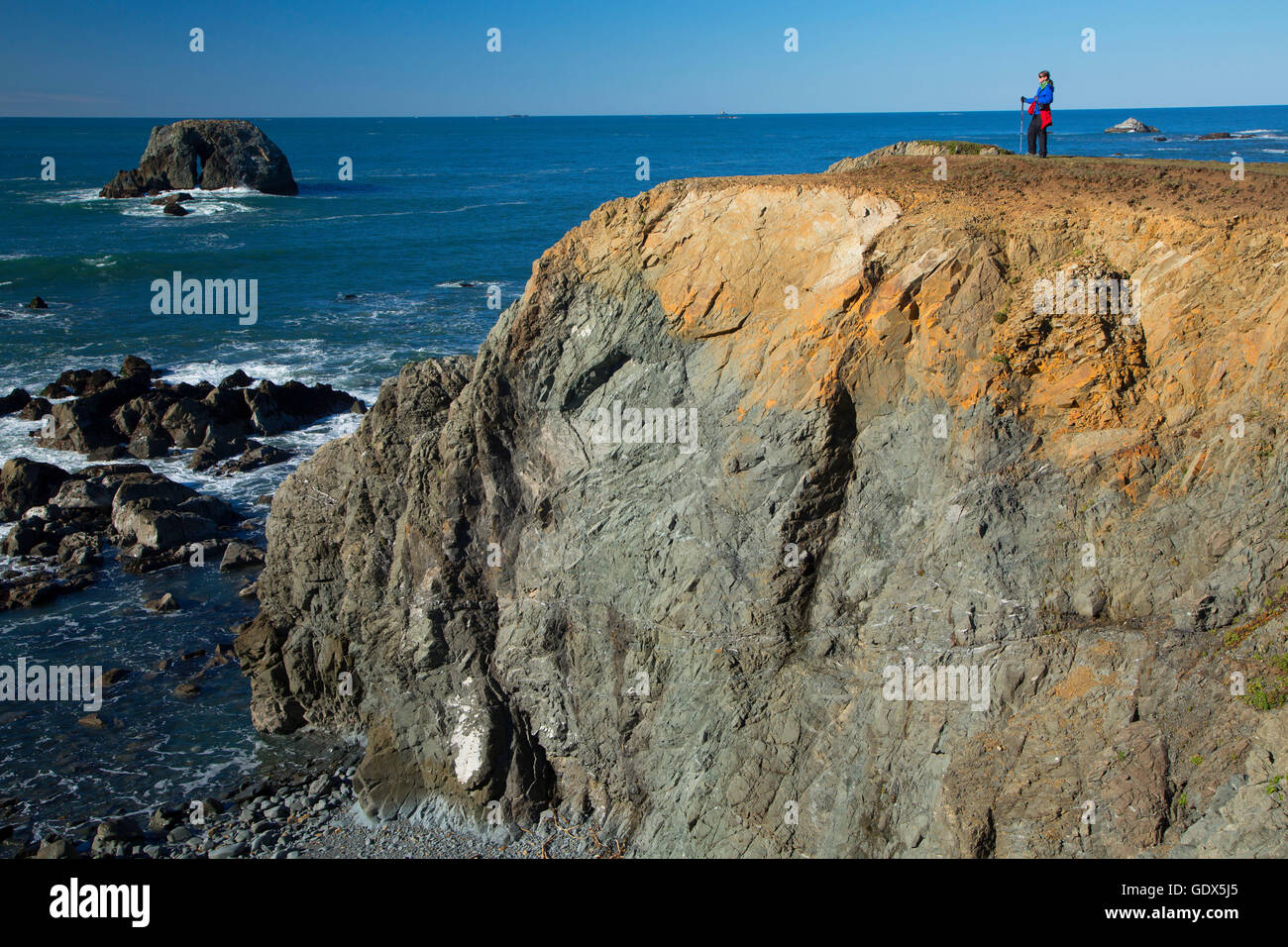 Coastal bluff, Point St. George Heritage Area, Crescent City ...