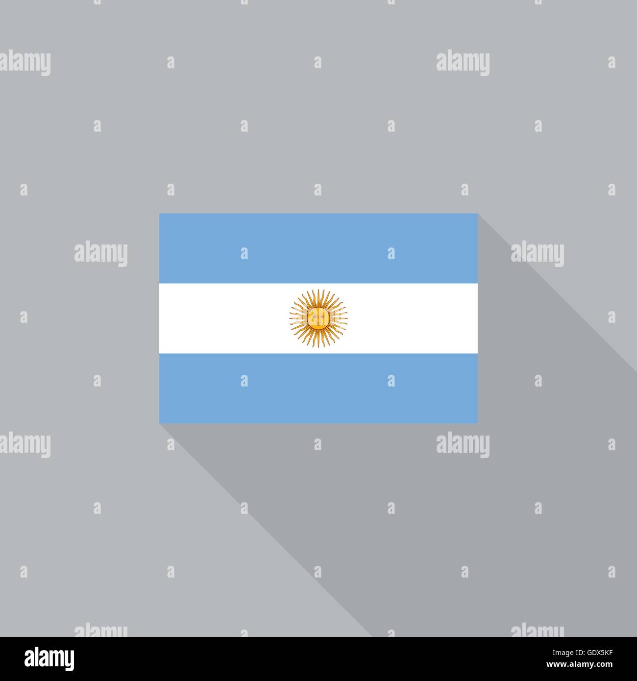 Argentina flag flat design vector illustration Stock Vector Image & Art ...