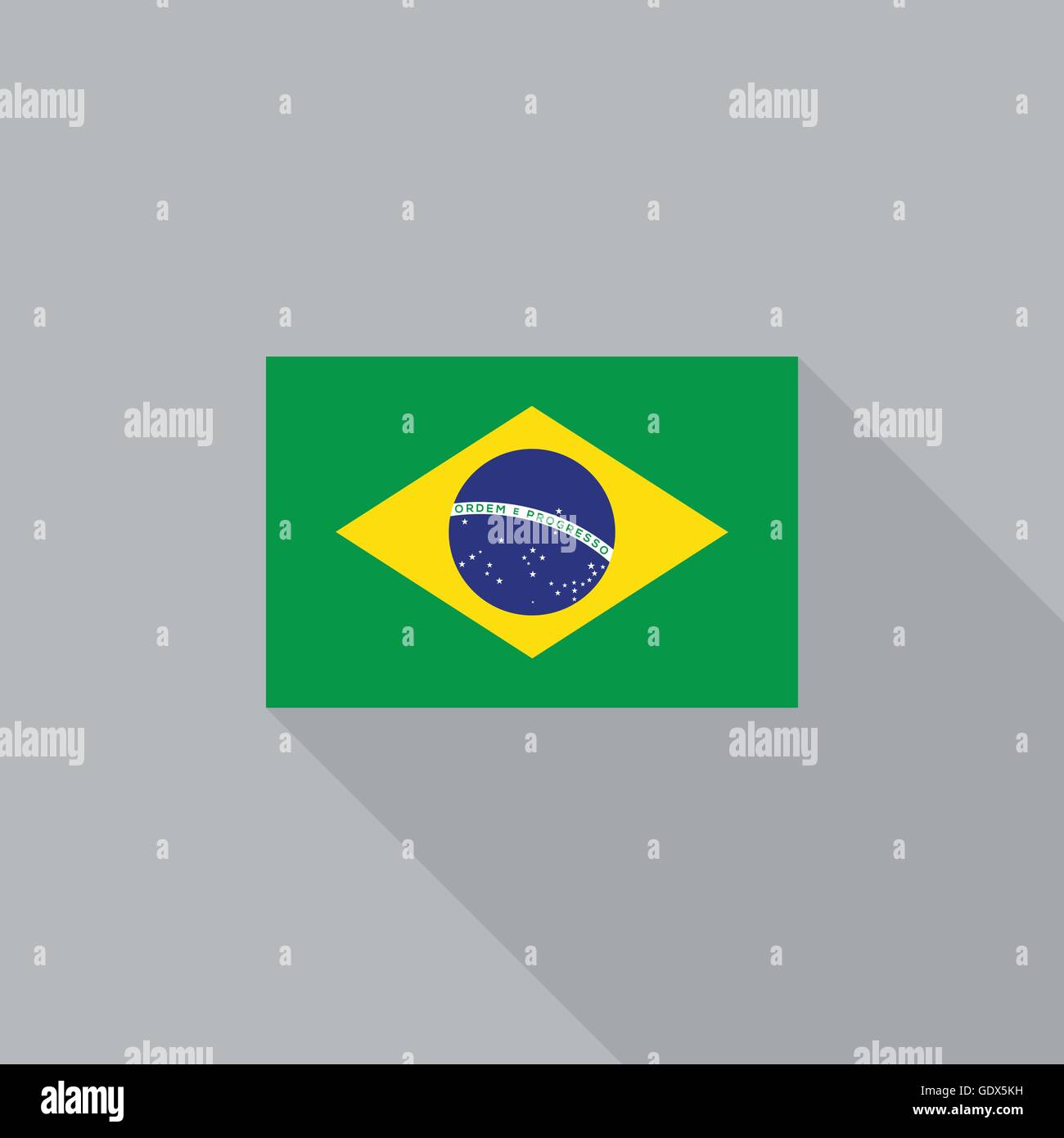 Brazil flag flat design vector illustration Stock Vector Image & Art ...