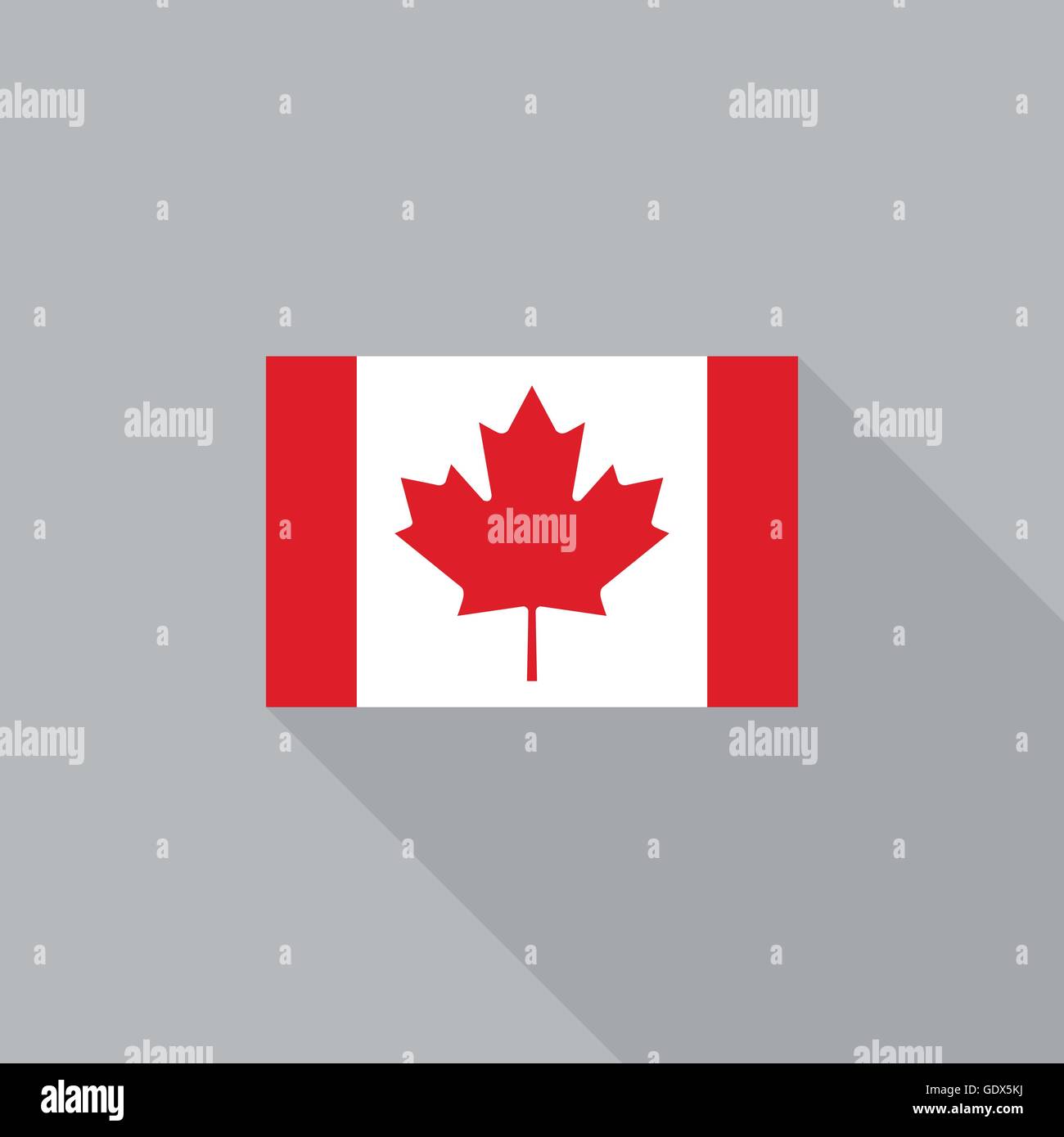 Canada flag flat design vector illustration Stock Vector Image & Art ...