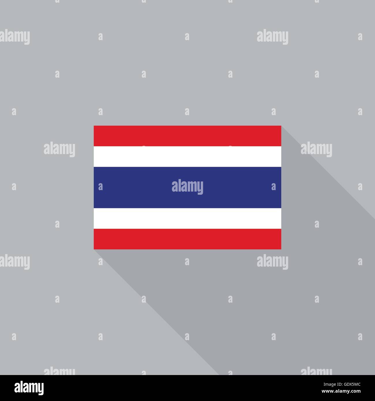 Thailand flag flat design vector illustration Stock Vector Image & Art ...