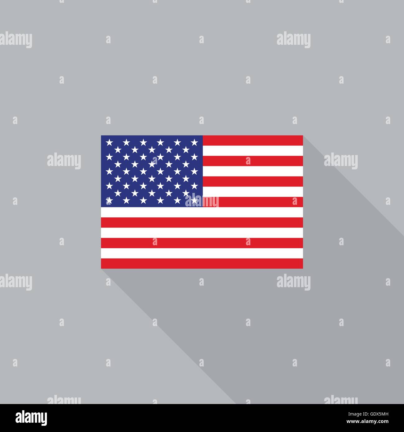 USA flag flat design vector illustration Stock Vector Image & Art - Alamy