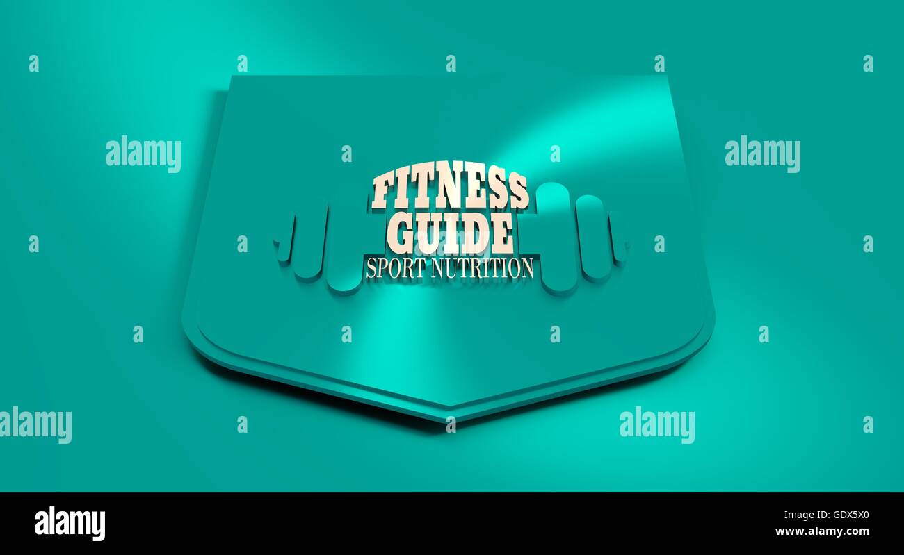 Fitness guide text. Gym and Fitness relative image Stock Photo - Alamy