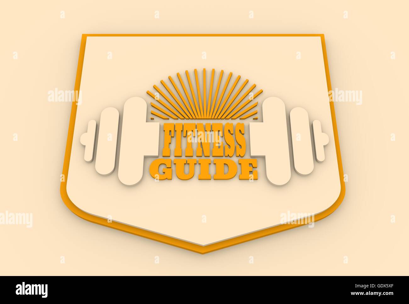 Fitness guide text. Gym and Fitness relative image Stock Photo - Alamy