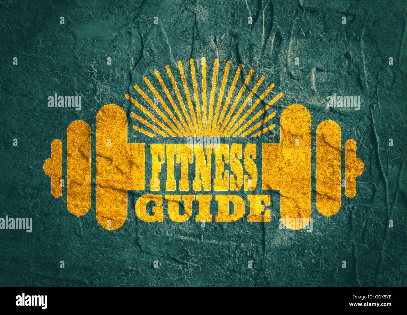 Fitness guide text. Gym and Fitness relative image Stock Photo - Alamy
