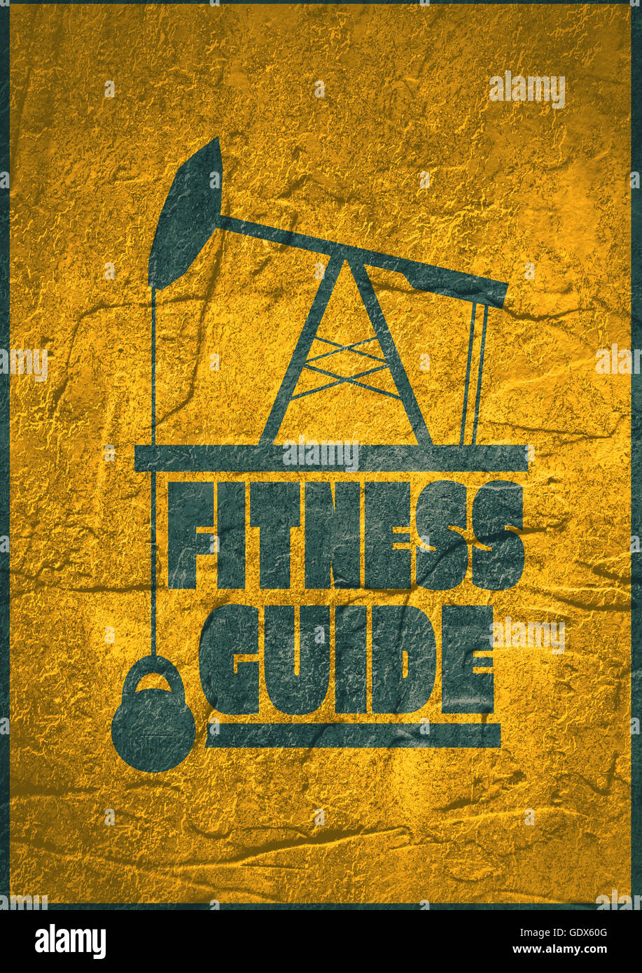 Fitness guide text. Gym and Fitness relative image Stock Photo - Alamy