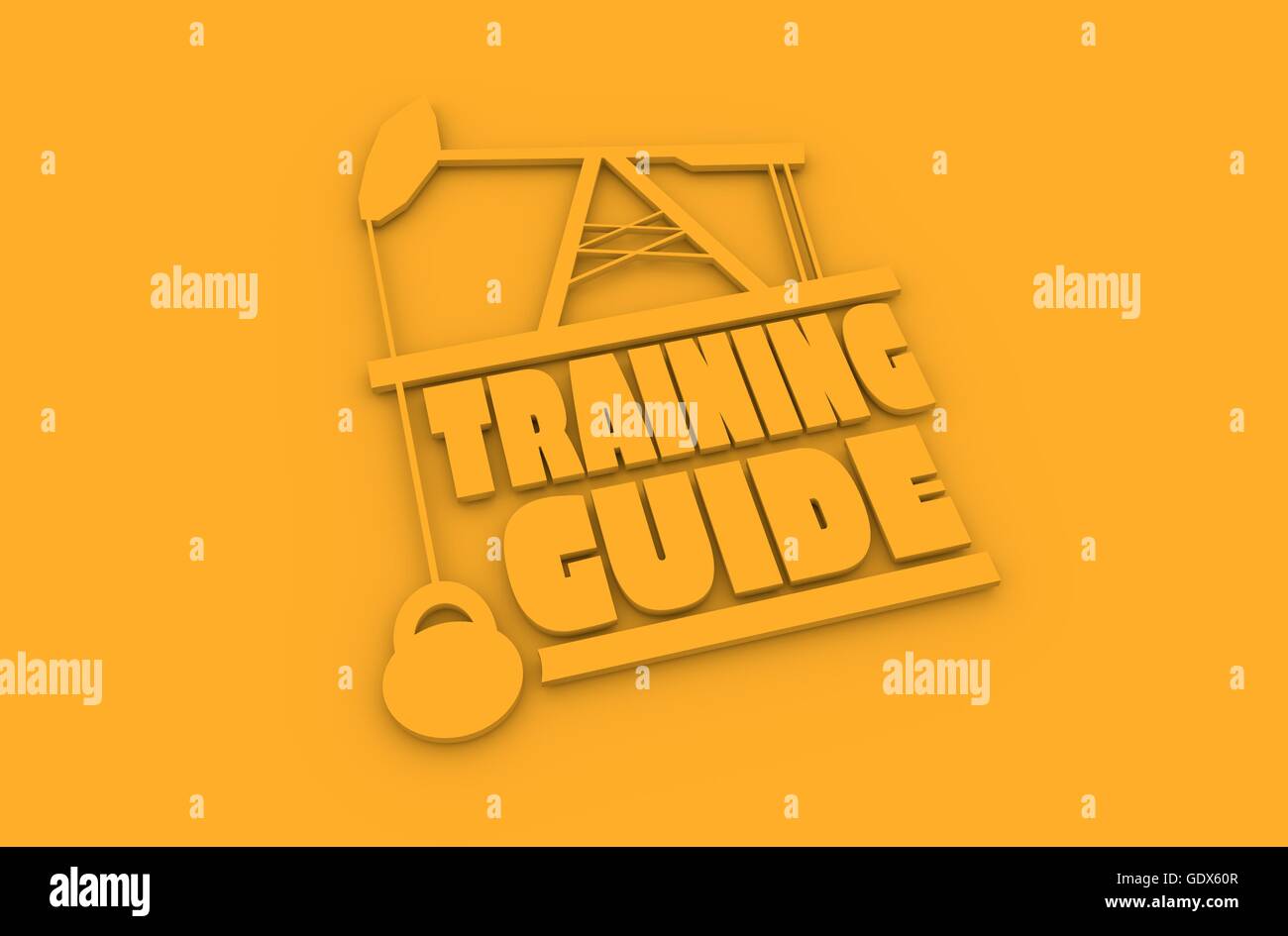 Training guide text. Gym and Fitness relative image Stock Photo - Alamy