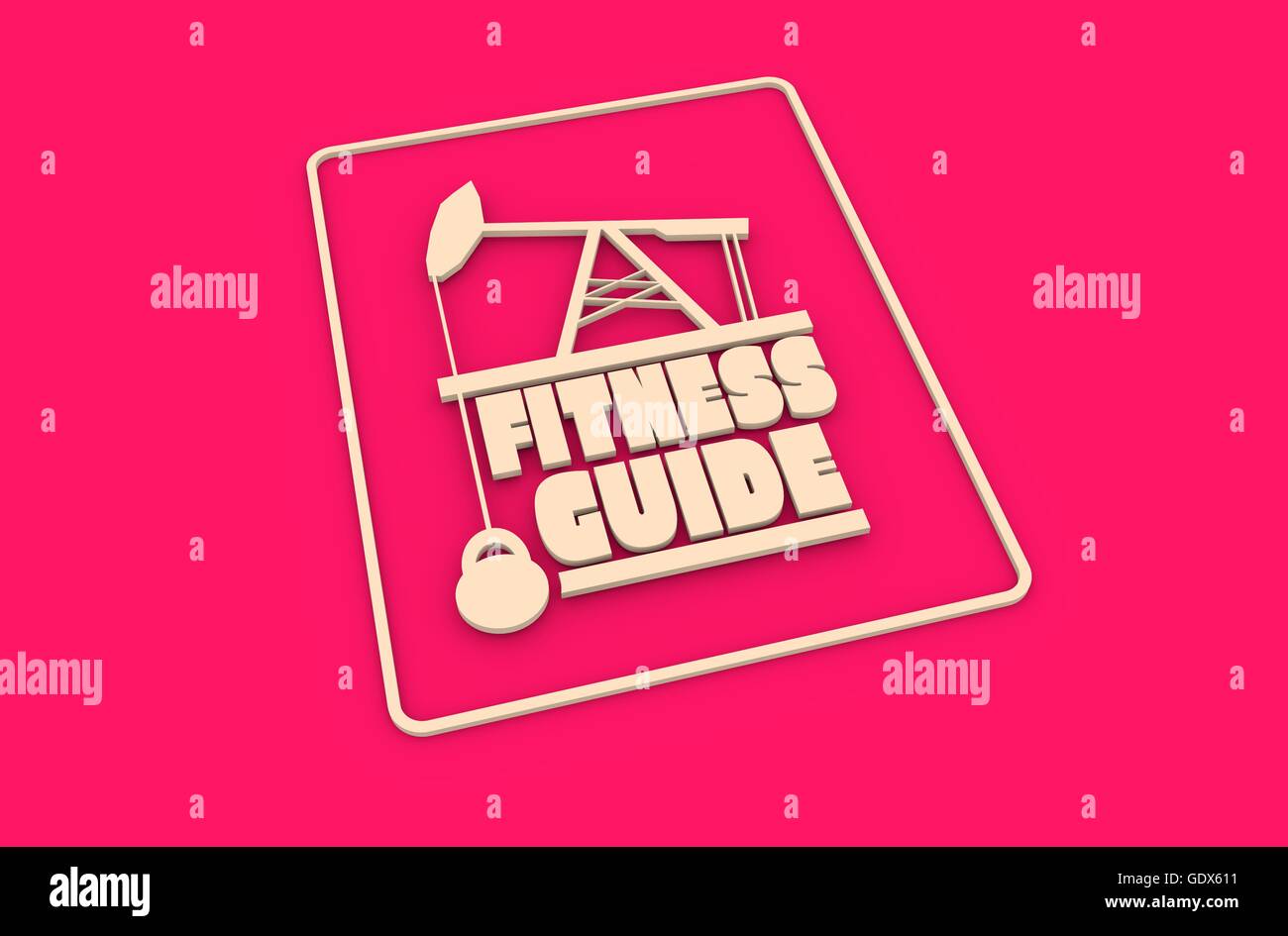 Fitness guide text. Gym and Fitness relative image Stock Photo - Alamy