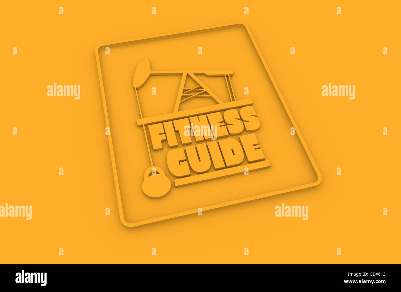 Fitness guide text. Gym and Fitness relative image Stock Photo - Alamy