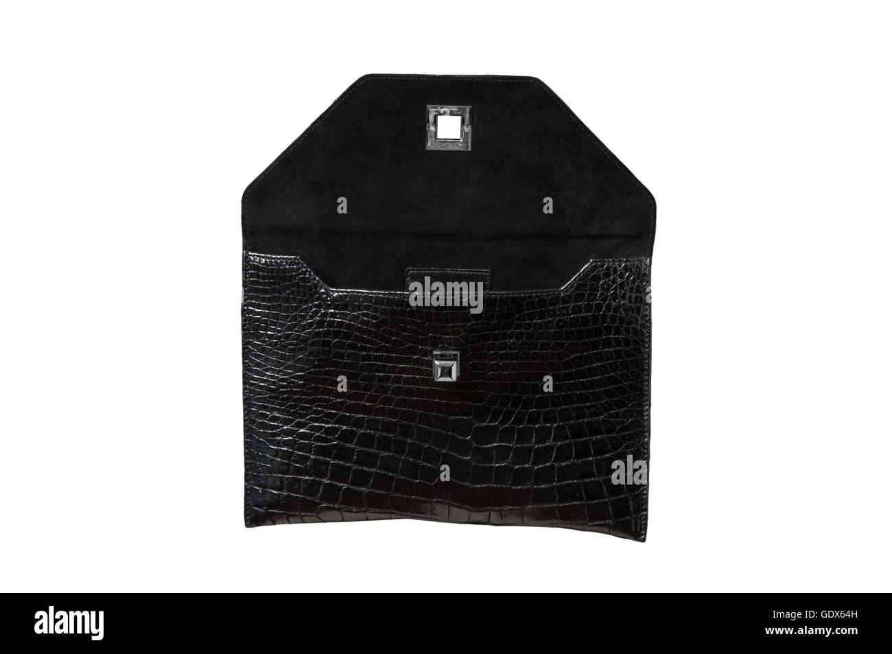 Exotic back leather alligator bag for Pad, hide, skin Stock Photo - Alamy