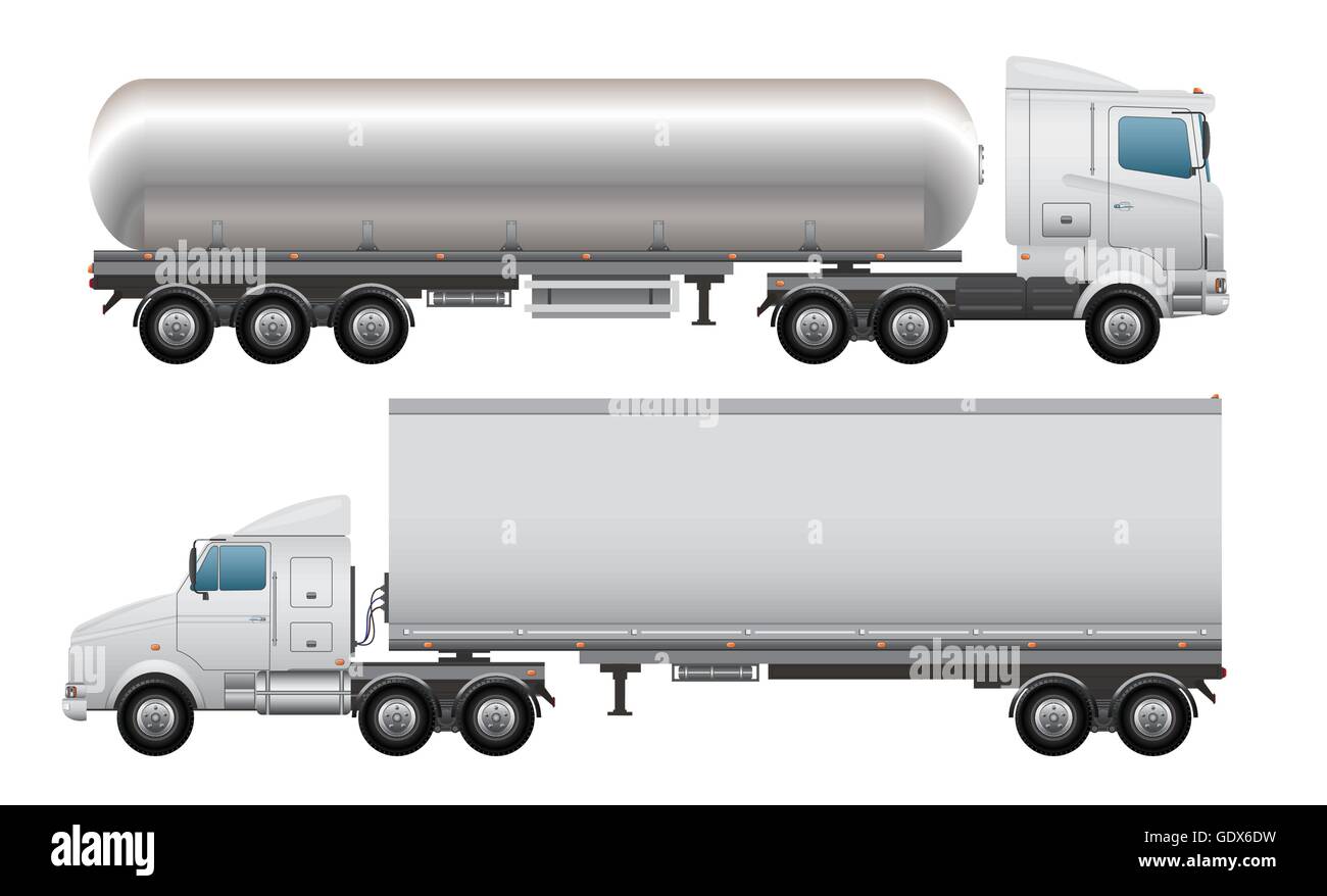 Tanker truck side view vector hi-res stock photography and images - Alamy