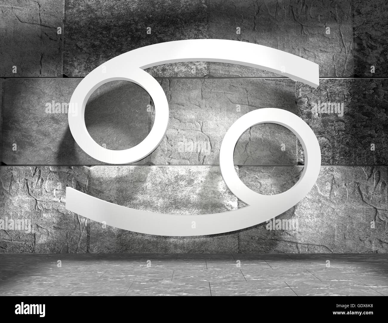 Astrology symbol cancer Stock Photo - Alamy