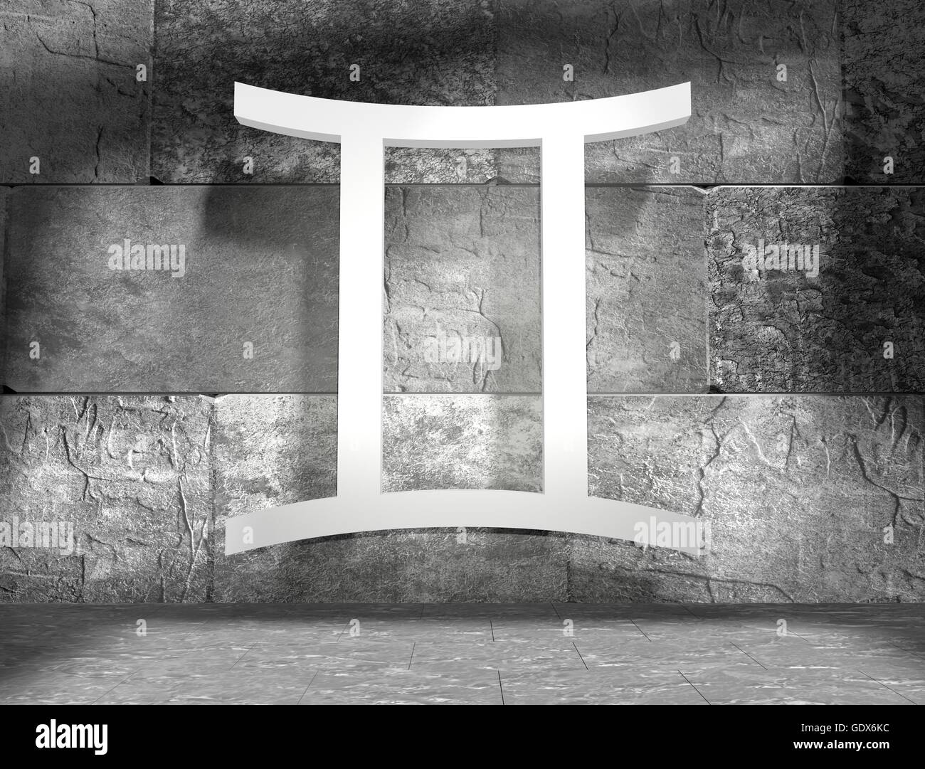 Astrology symbol gemini Stock Photo - Alamy