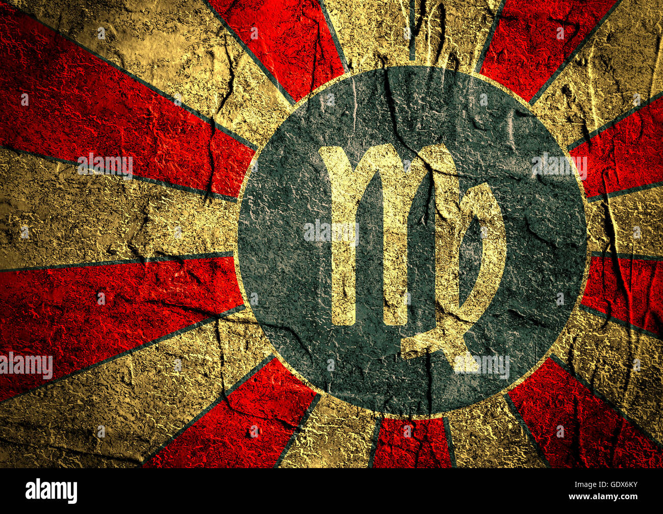 astrology symbol maiden Stock Photo - Alamy