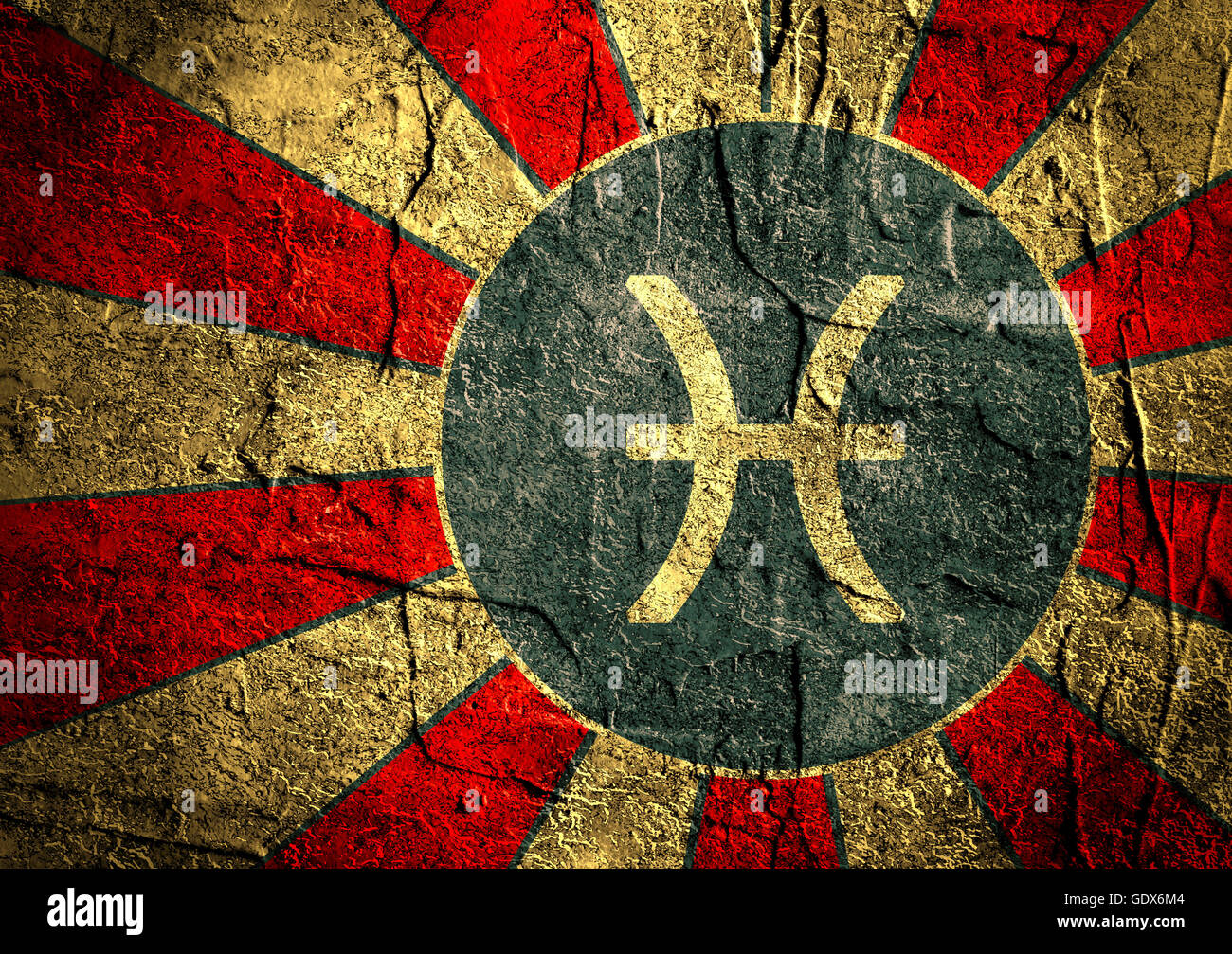 astrology symbol fish Stock Photo - Alamy