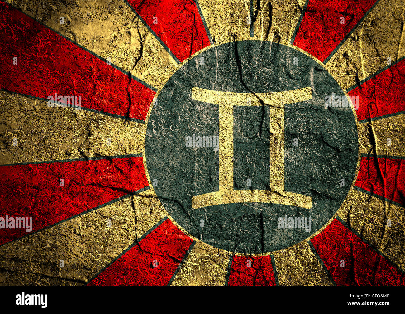 astrology symbol twins Stock Photo - Alamy