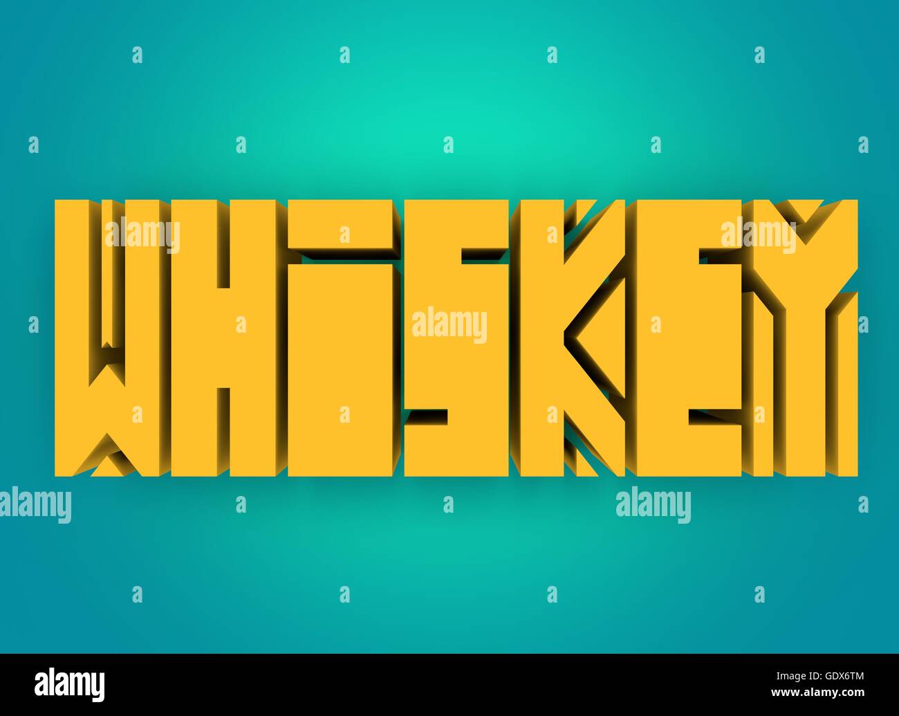 Drink alcohol beverage. Whiskey word lettering Stock Photo - Alamy