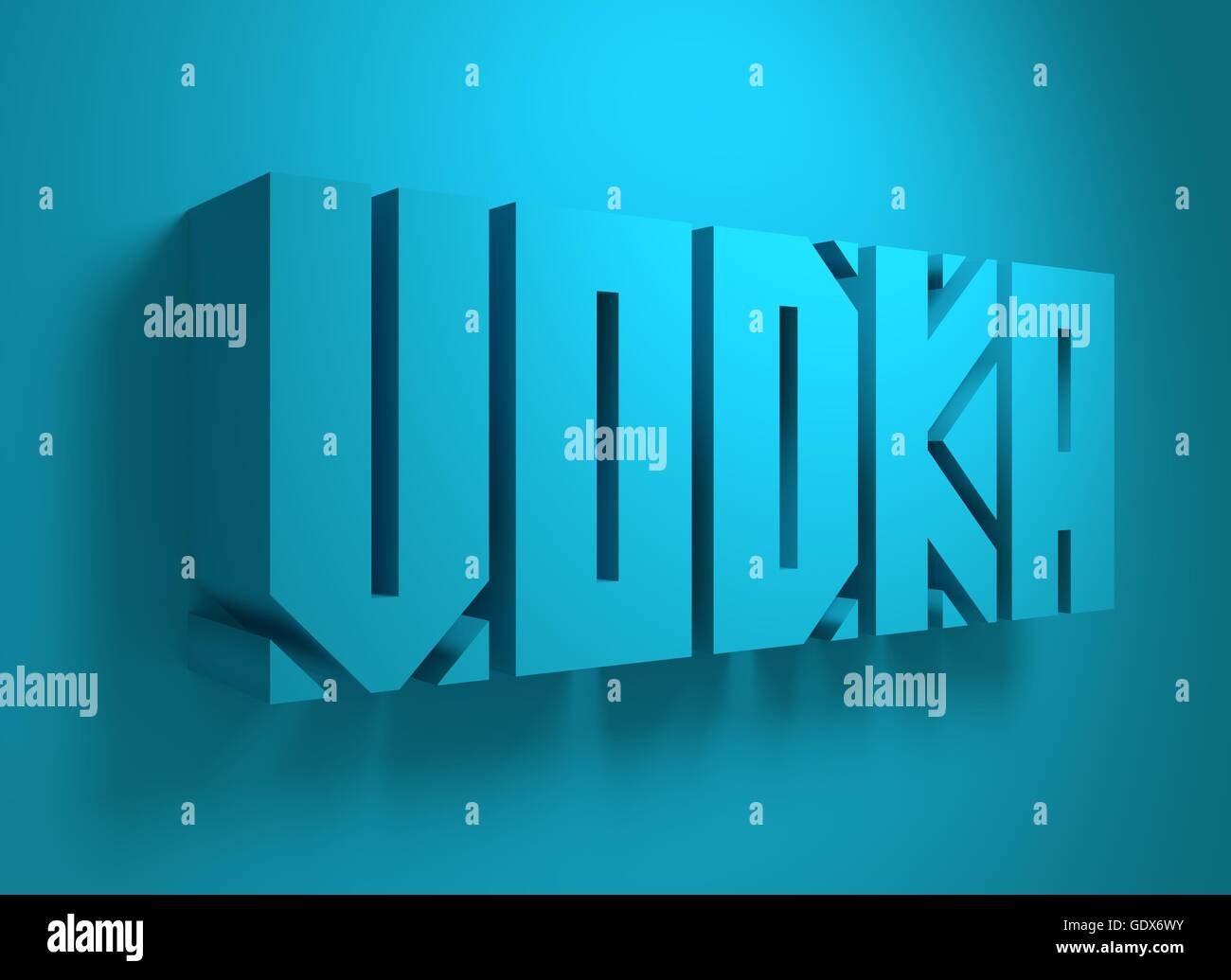 Drink alcohol beverage. Vodka word lettering Stock Photo - Alamy