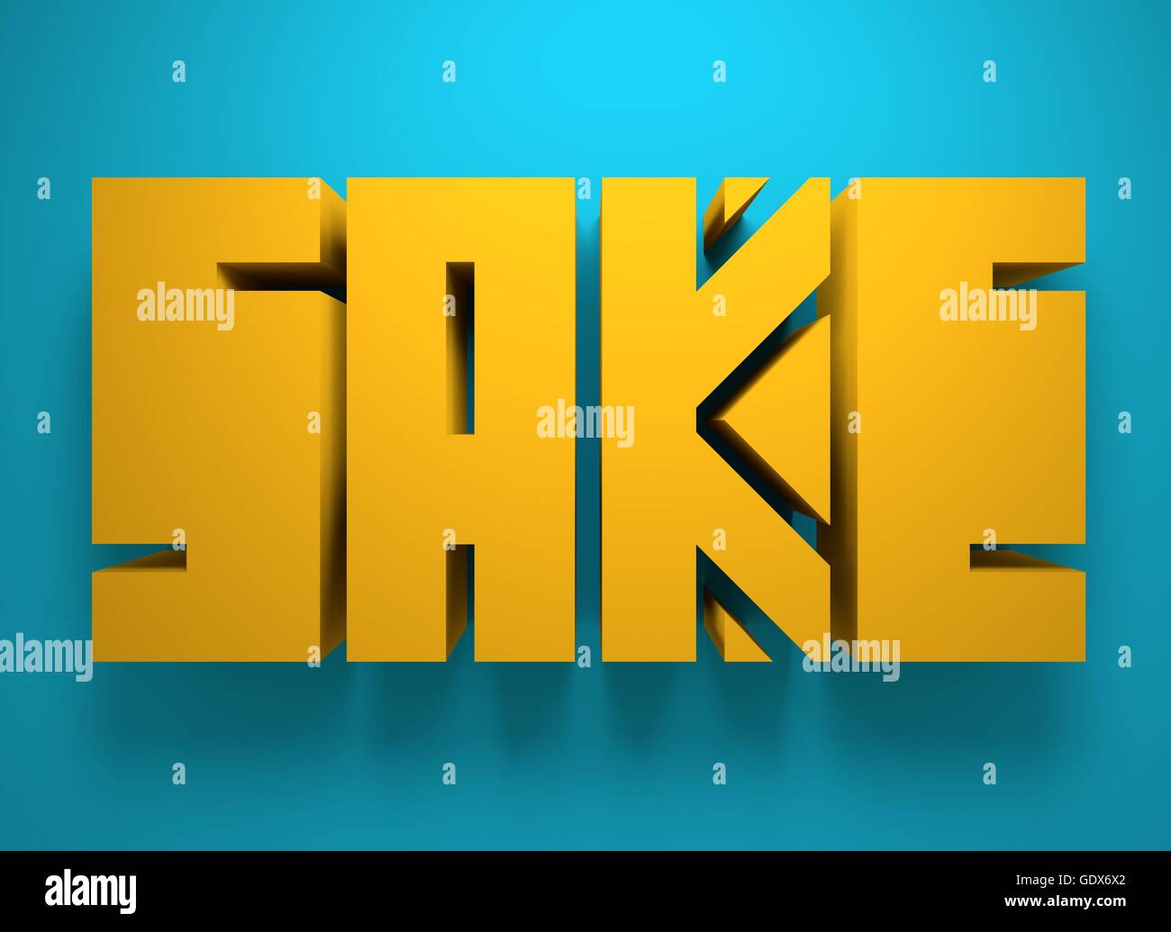 Drink alcohol beverage. Sake word lettering Stock Photo - Alamy