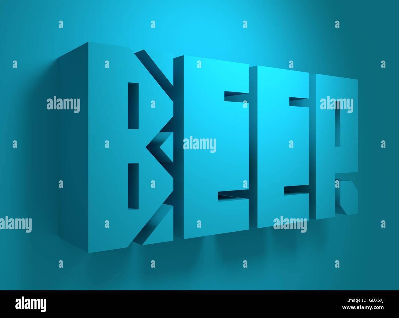 Drink alcohol beverage. Beer word lettering Stock Photo - Alamy