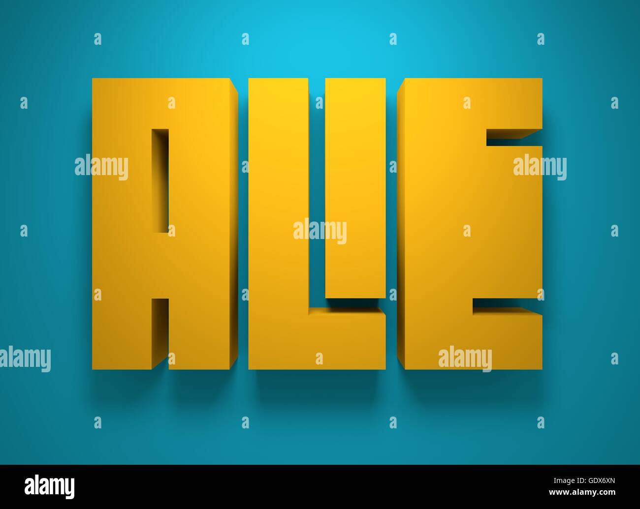 Drink alcohol beverage. Ale word lettering Stock Photo - Alamy