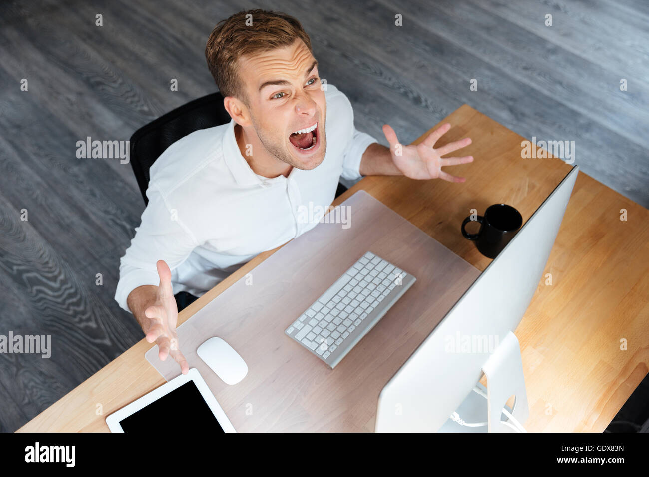 Work working stress alone hi-res stock photography and images - Alamy