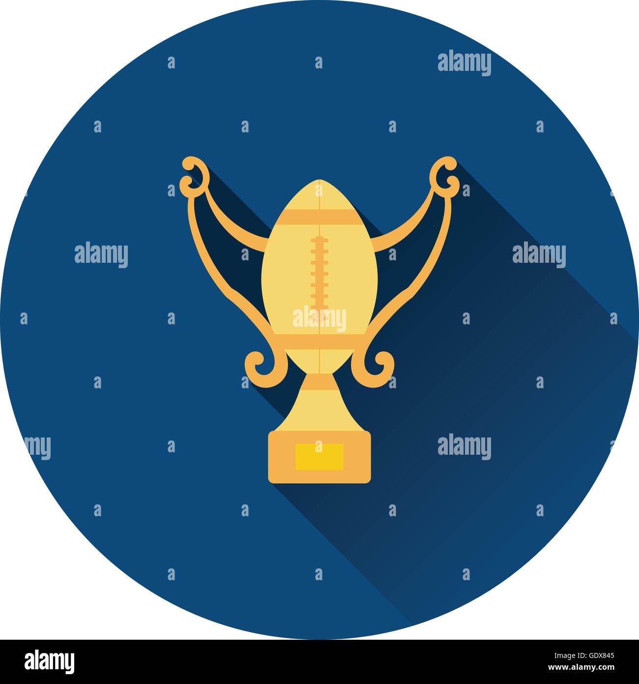 3d render gold trophy cup Stock Vector Images - Alamy