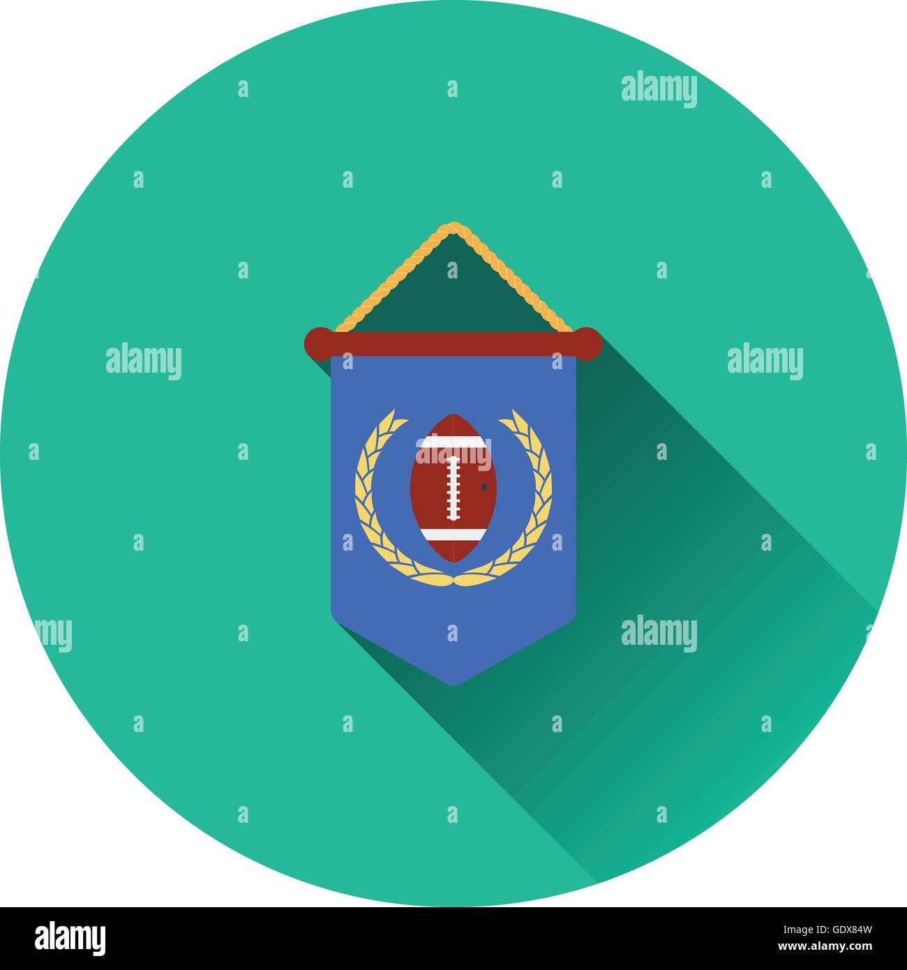 Football pennant hi-res stock photography and images - Alamy