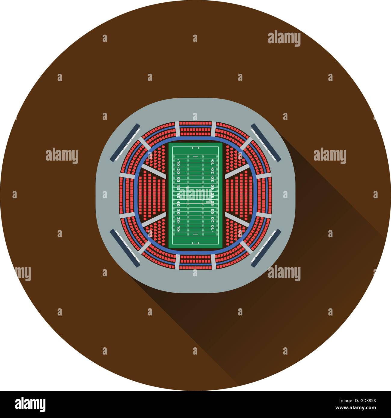American football stadium birds eye view hi-res stock photography and ...