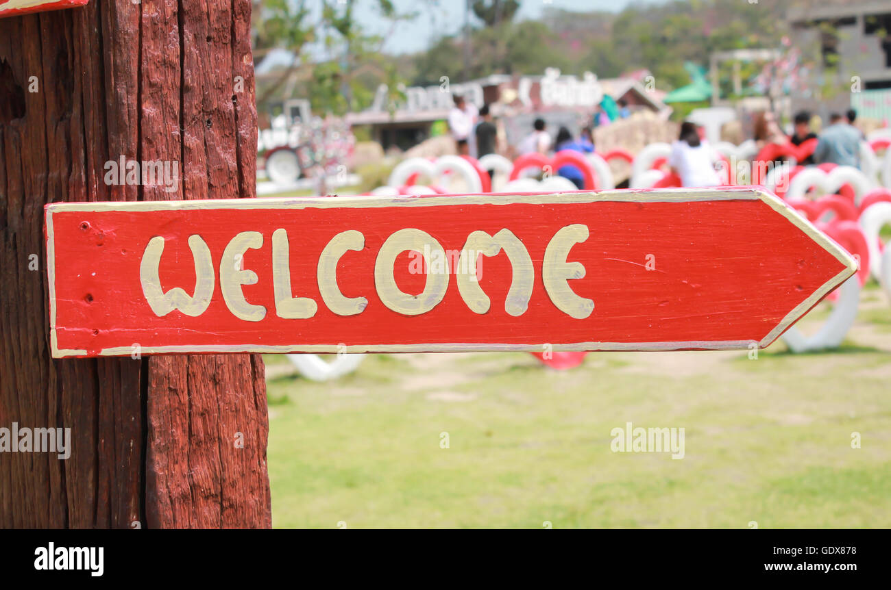Graphic image welcome sign hi-res stock photography and images - Alamy