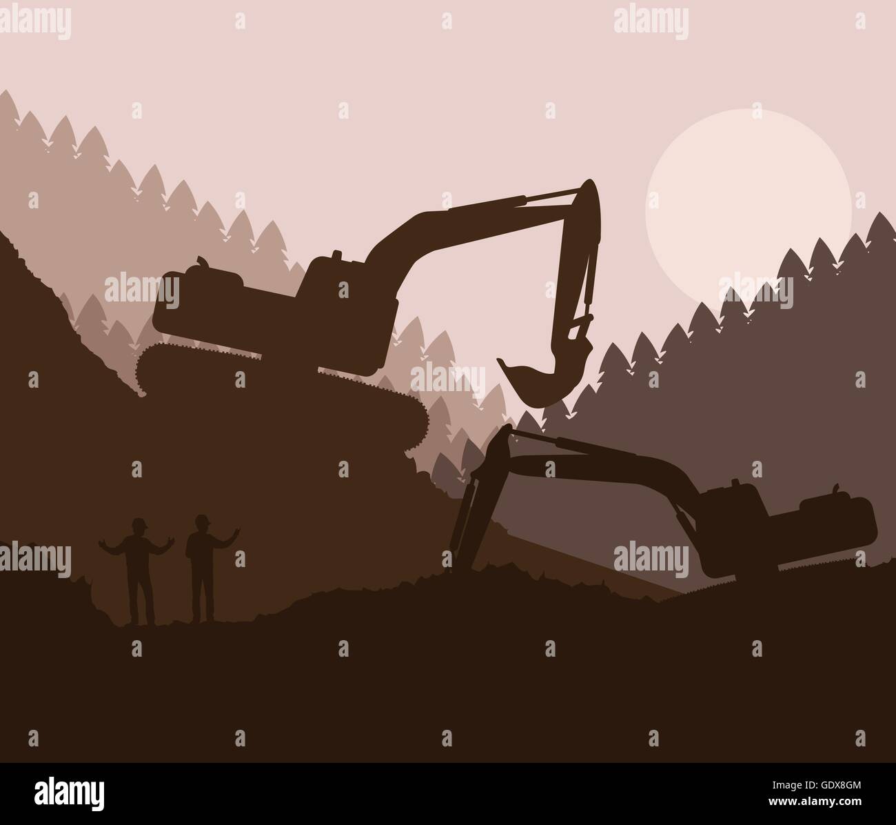 Raised bucket Stock Vector Images - Alamy