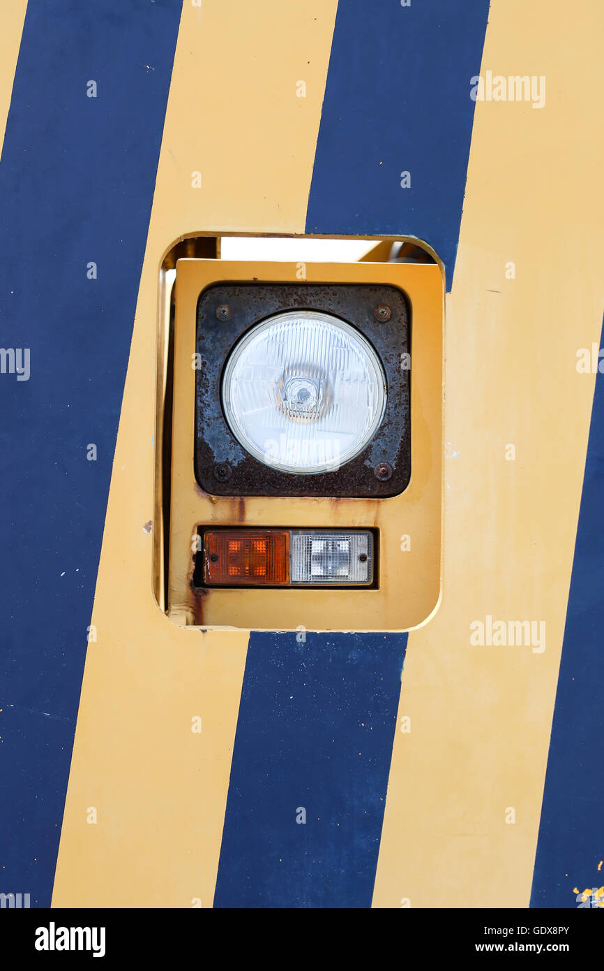 Lamp on a yellow blue background Stock Photo - Alamy