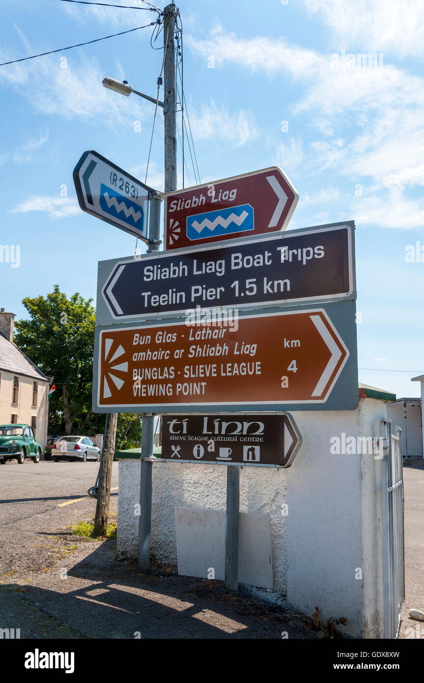 Wild atlantic way road signs hi-res stock photography and images - Alamy