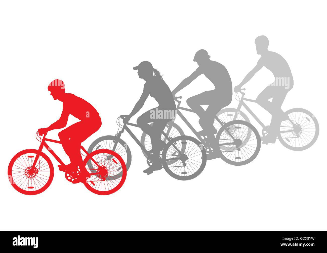 Adult male riders Stock Vector Images - Alamy