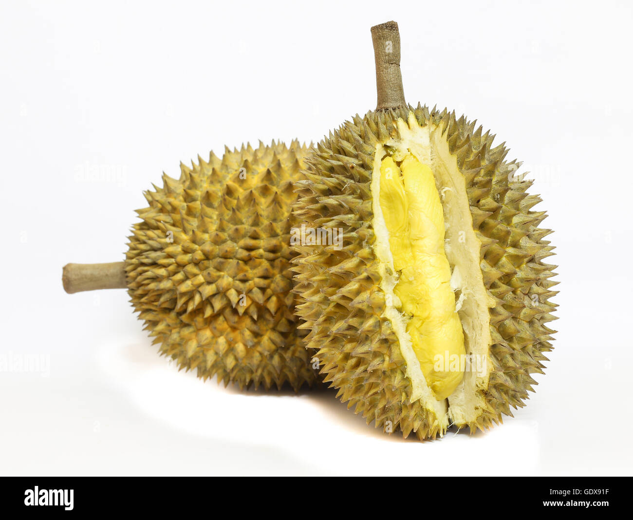 Durian isolated on white background Stock Photo - Alamy