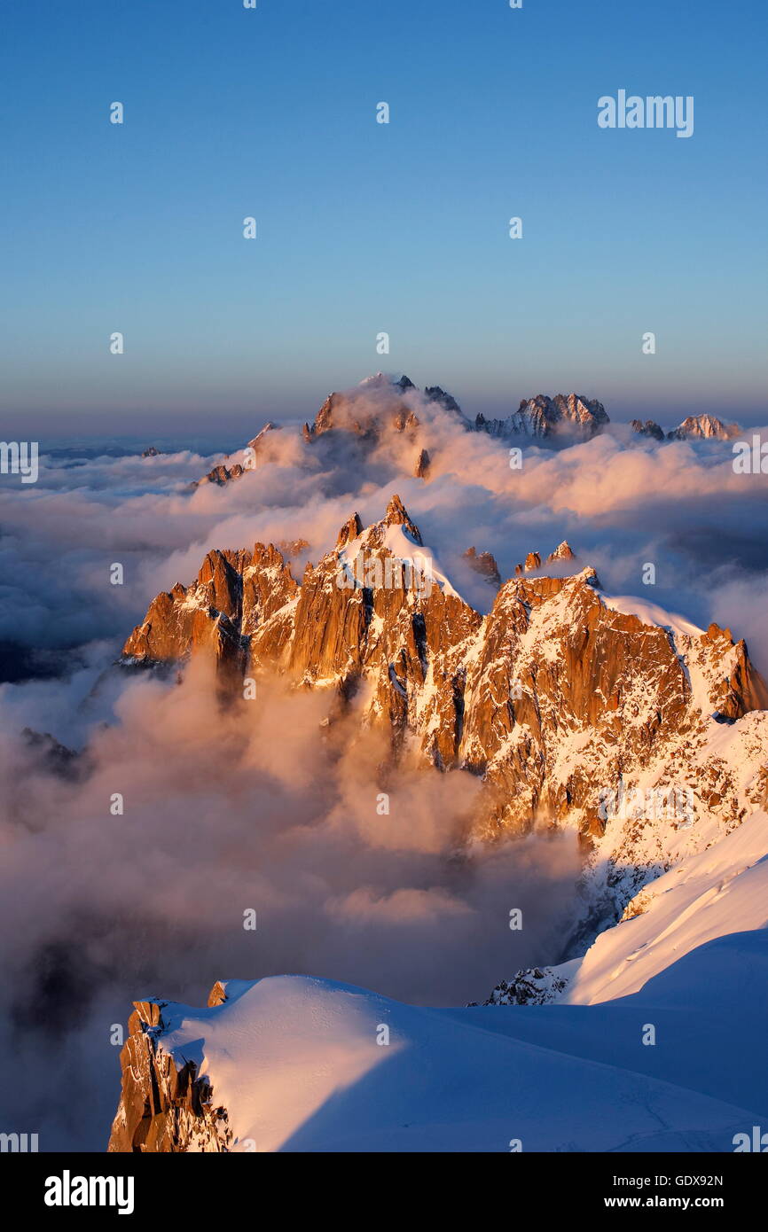 geography / travel, France, Aiguille Verte (4122m) and aiguille du Plan ...