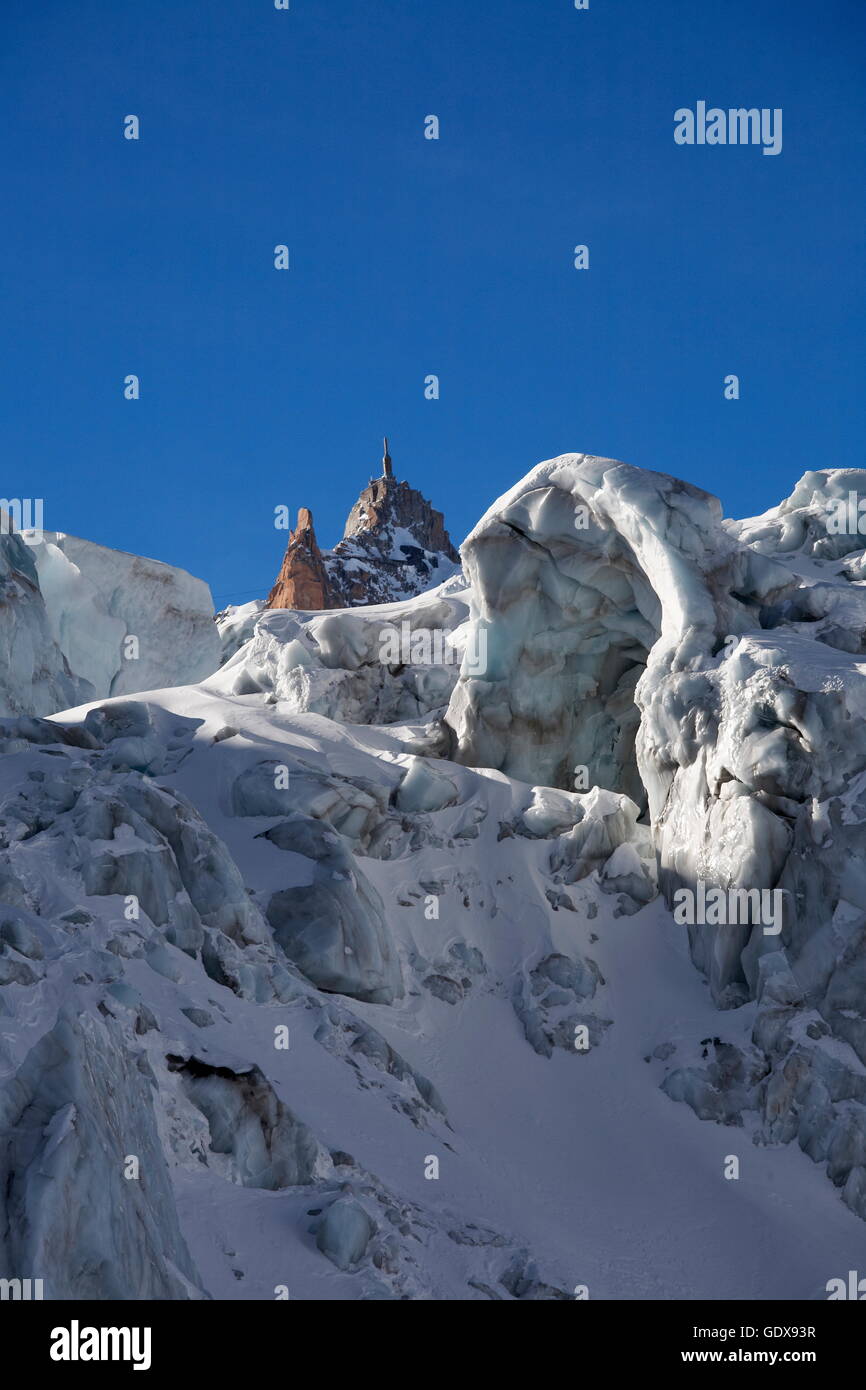 geography / travel, France, Crevasses and seracs on the Mer de Glace ...