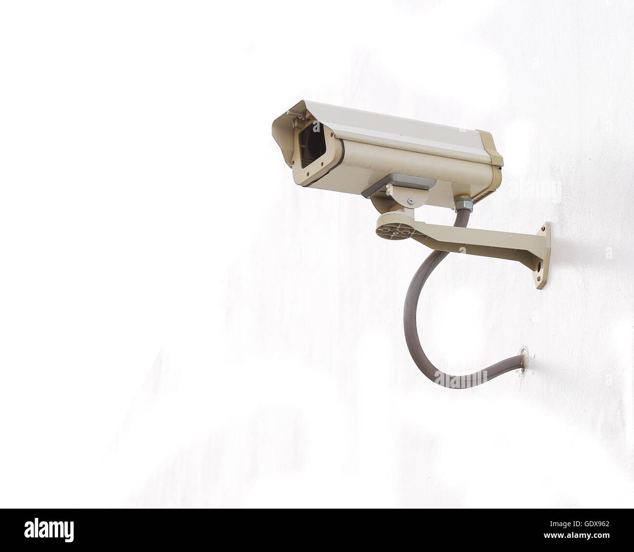 CCTV security camera on white background Stock Photo - Alamy