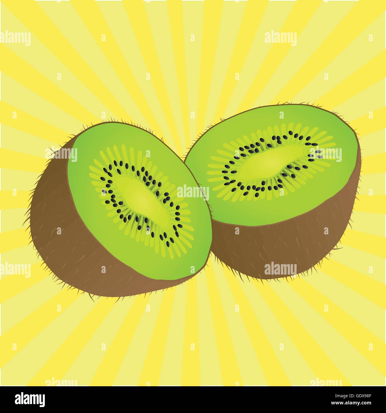 Juicy kiwi fruit vector background for poster Stock Vector Image & Art ...