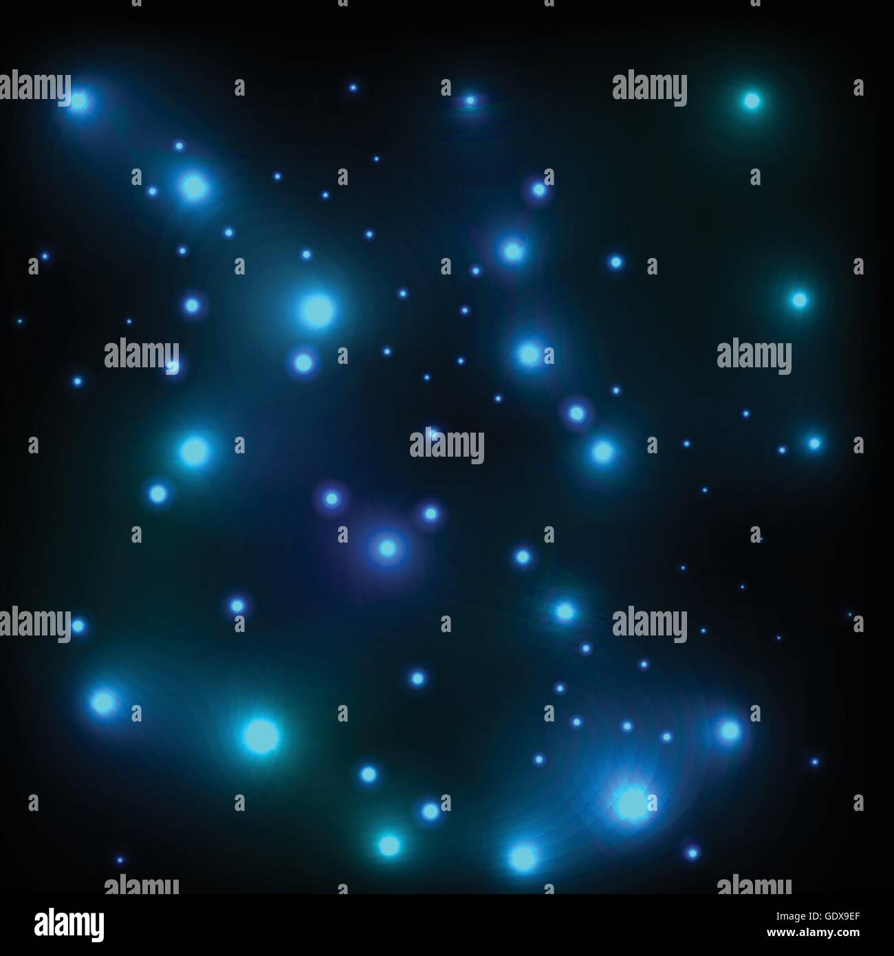 Stars cosmic sky abstract vector background concept illustration Stock ...
